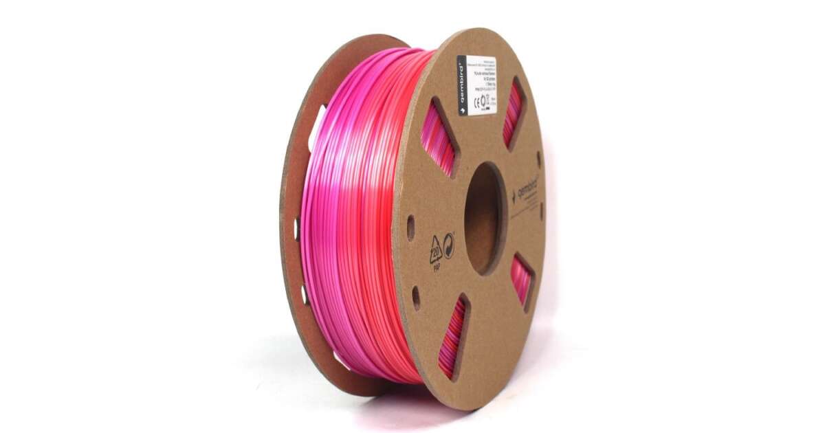 Gembird 3DP-PLA-SK-01-RP PLA Silk Rainbow red/purple 1,75mm 1kg 3DP-PLA ...
