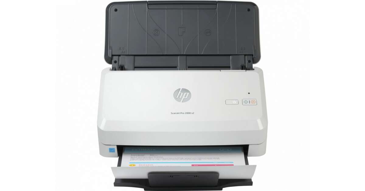 HP Scanjet Professional 2000 S2 Lapáthúzós Szkenner White 6FW06A ...