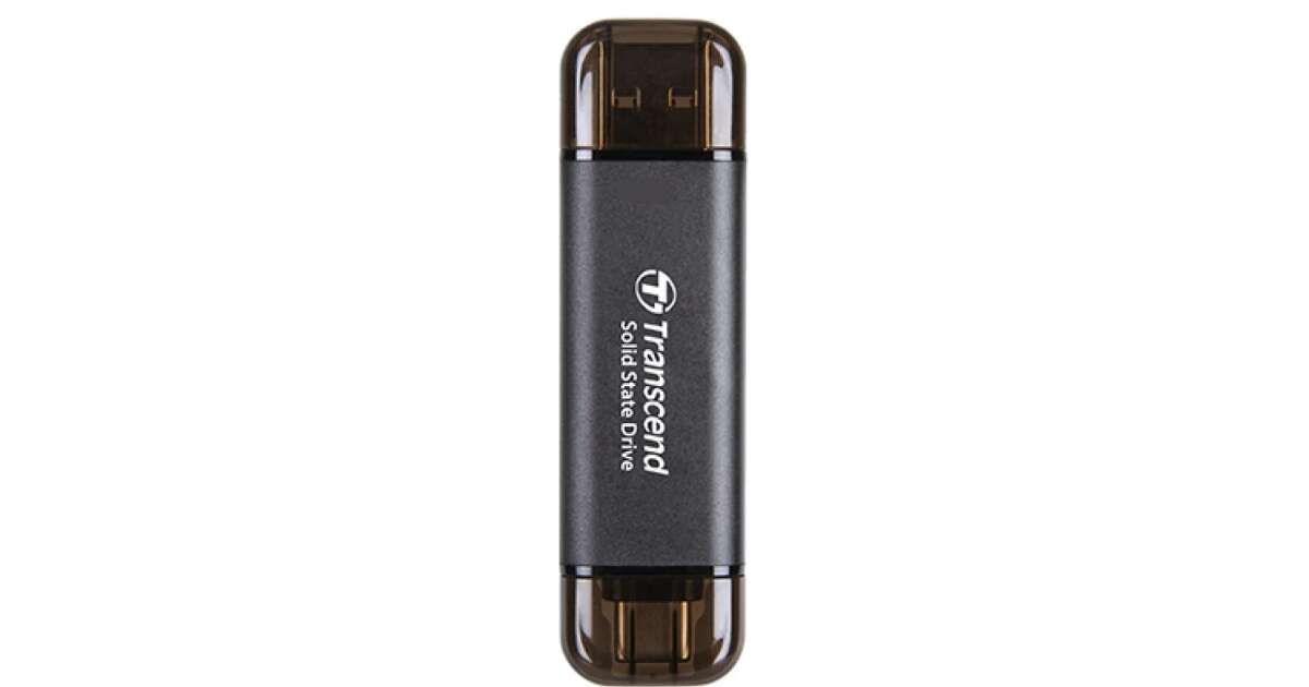 Transcend 512GB USB3.0/USB Type-C ESD310C Black TS512GESD310C | Pepita.hu