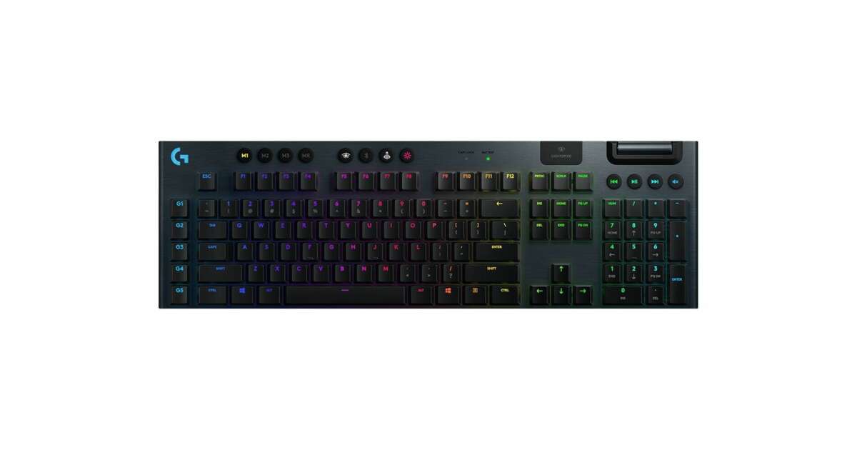 Logitech G915 Lightspeed Wireless RGB GL Tactile Mechanical Gaming ...