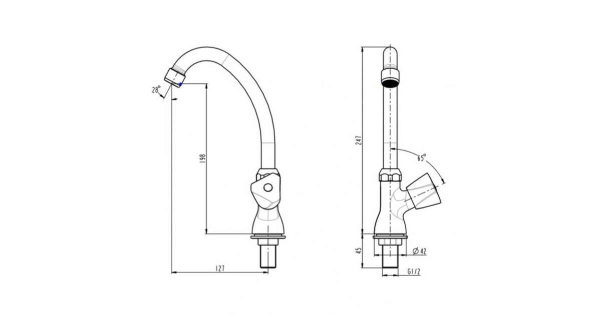 SCHÜTTE CARNEO hidegvizes forgatható króm mosdócsaptelep | Pepita.hu