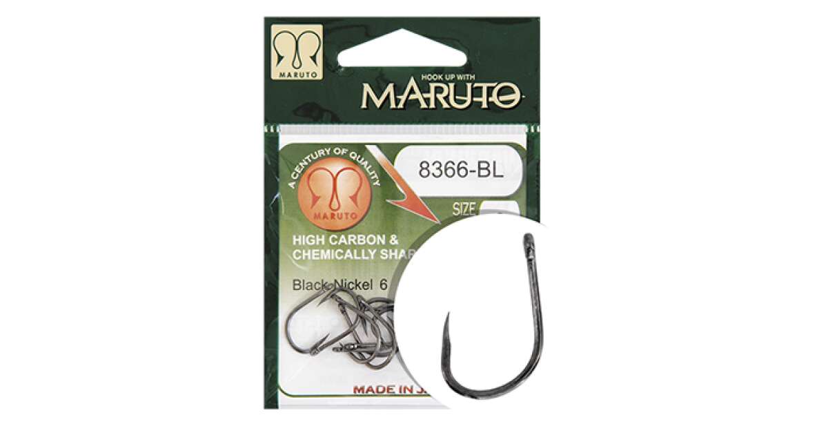 MARUTO Cârlig 8366BL Cârlige de crap Fără barbă Ochet drept Forjat ...