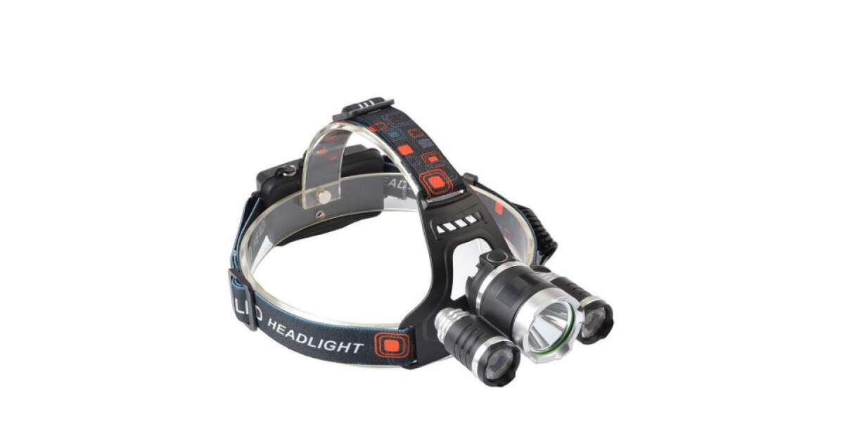 CREE T6 Három LED-es Fejlámpák - 5500 Lumen | Pepita.hu