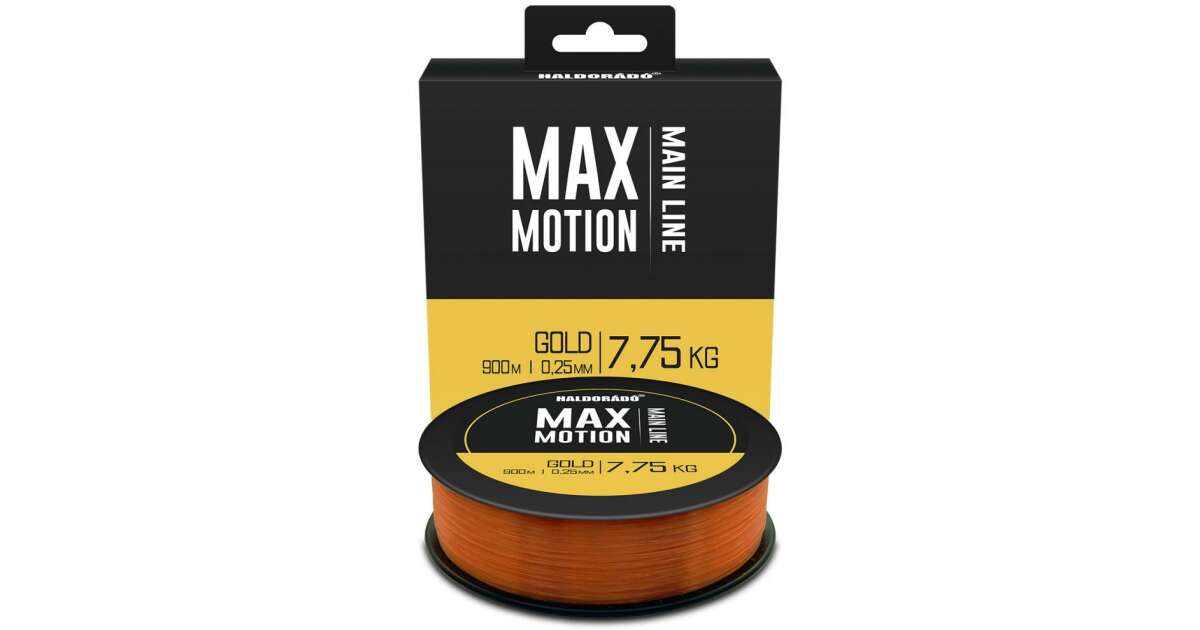 HALDORÁDÓ MAX MOTION Gold 0,25 mm / 900 m - 7,75 kg | Pepita.com