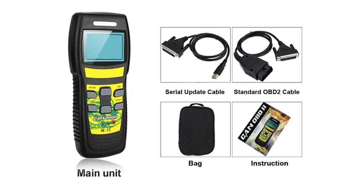 U581 Interfață auto de diagnosticare manuală în limba maghiară OBD OBD ...