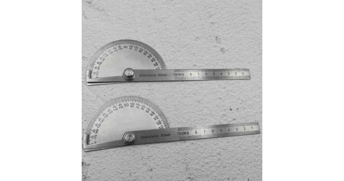 Metal Protractor with Ruler | Pepita.com