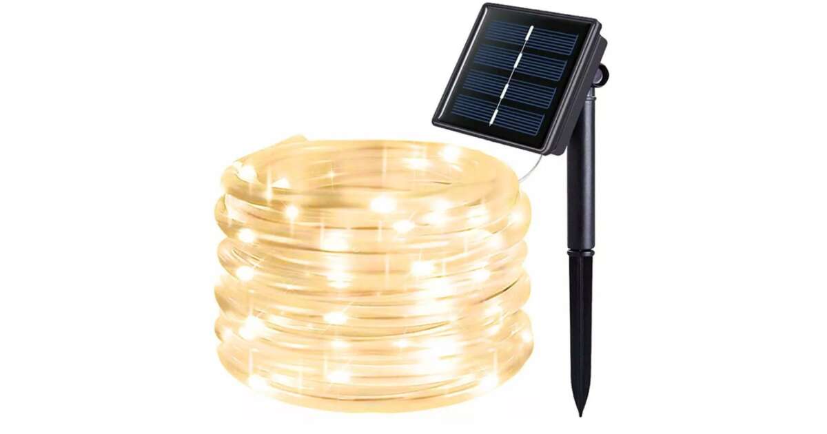 Napelemes karácsonyi égősor 100LED | Pepita.hu