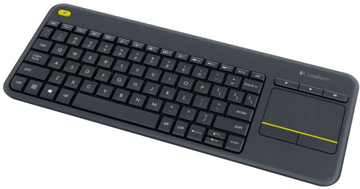 Logitech K400 Plus Wireless Touch Keyboard Black UK 920-007143 | Pepita.hu