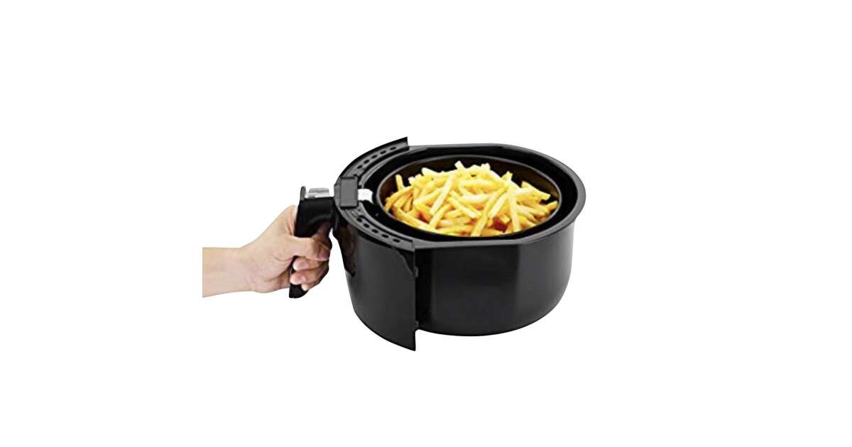 Bewello Deluxe Olaj nélküli meleglevegős fritőz, 3,7 liter forrólevegős ...