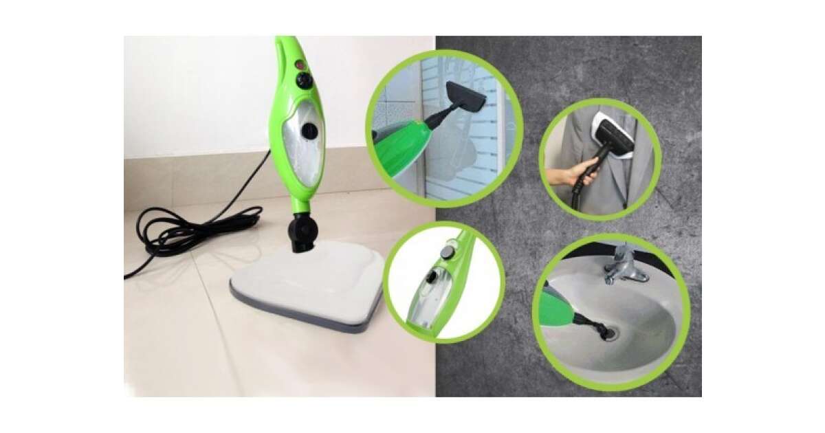Lean & Green H2O MOP X10 gőztisztító - 10 az 1-ben Multifunkciós ...