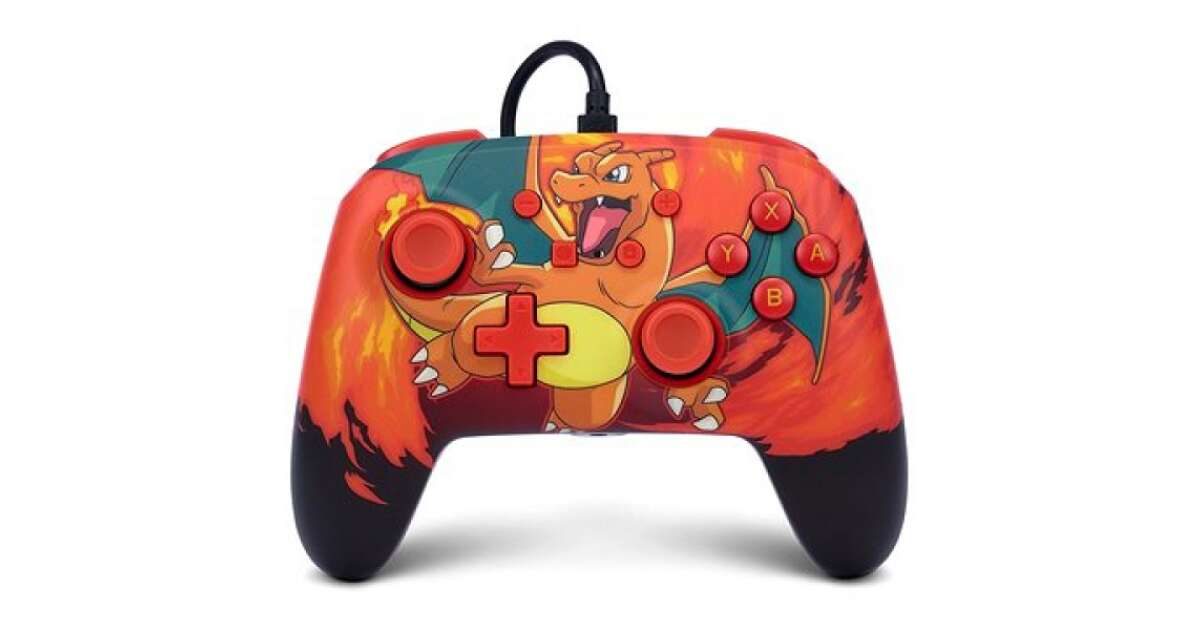 PowerA Enhanced Wired Controller Nintendo Switch - Pokémon: Charizard Wirbel | Pepita.com