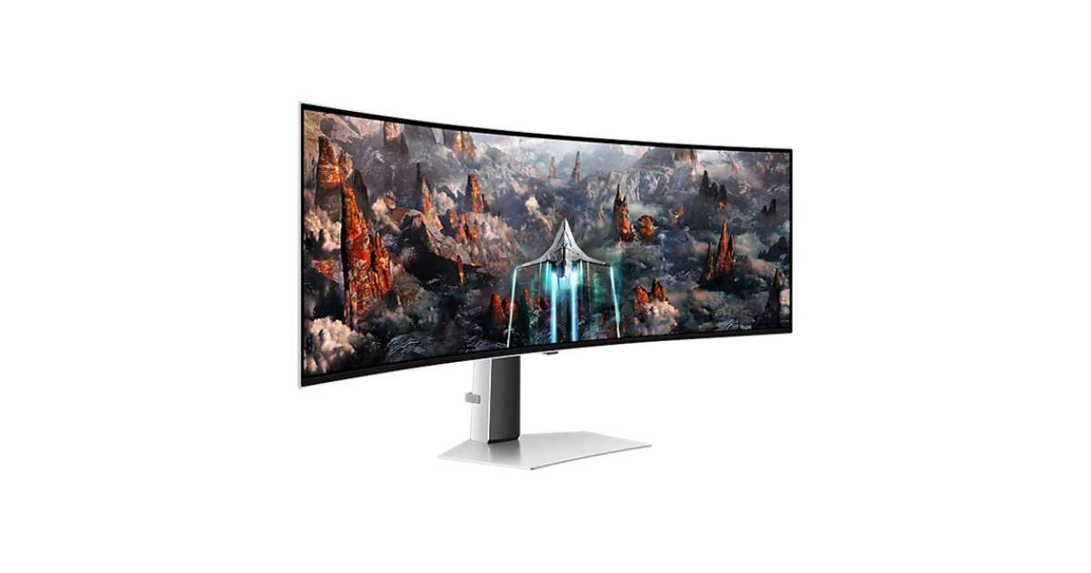 Samsung 49" G93SC 5120x1440 240Hz HDMI/MicroHDMI/DP/USB ívelt gamer ...