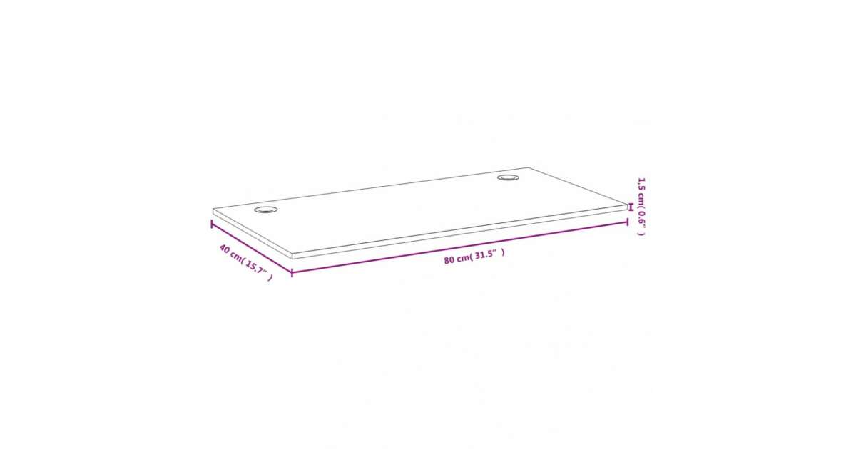Bambusz asztallap 80 x 40 x 1,5 cm | Pepita.hu