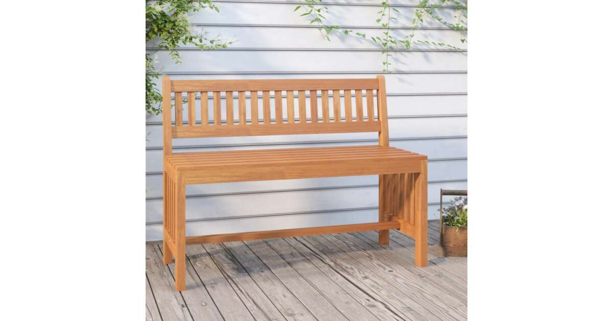 Tömör eukaliptuszfa kerti pad 110 cm | Pepita.hu