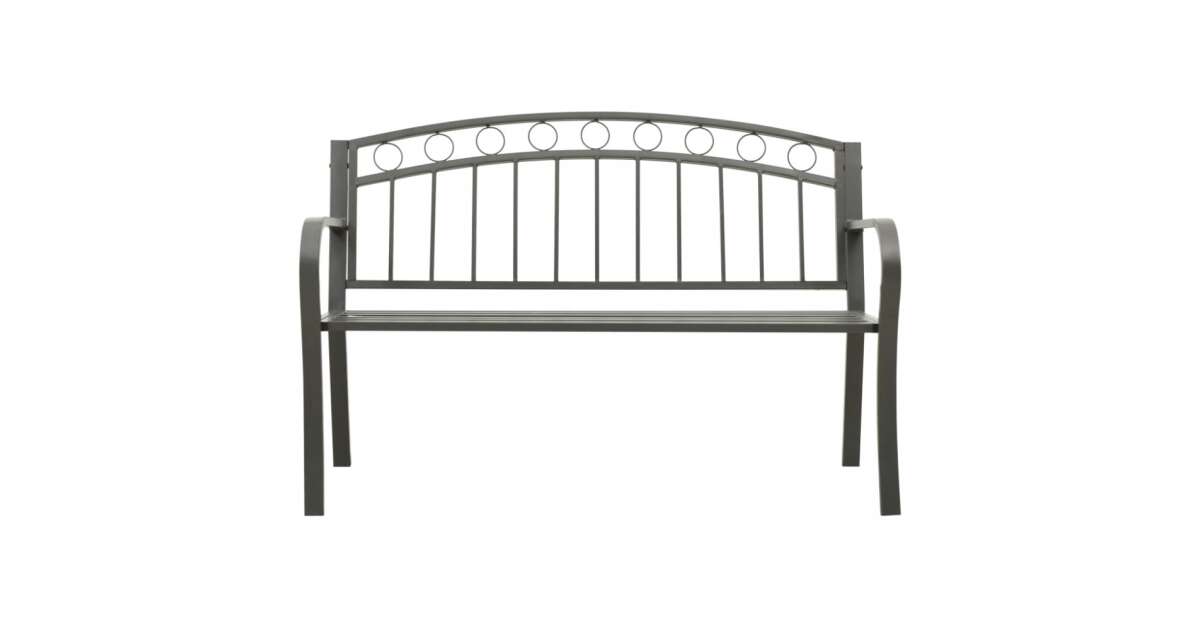Szürke kerti pad 120 cm | Pepita.hu