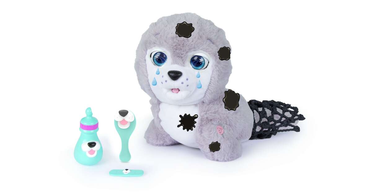 Club Petz Silver az interaktív Plüss bébifóka #szürke | Pepita.hu