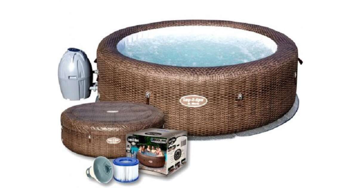 Jacuzzi Lay-Z-Spa Moritz modell 216x71 cm rattan barna színben | Pepita.hu