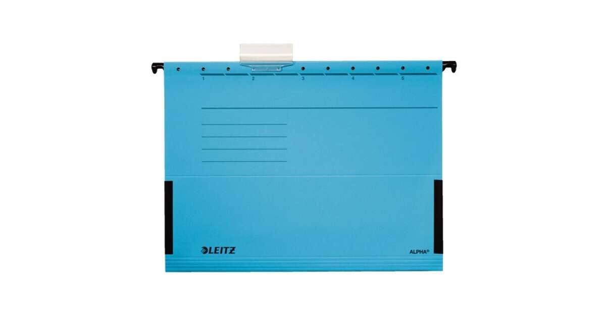 Függőmappa Leitz Alpha A/4 oldalt zárt kék 19860035 | Pepita.hu