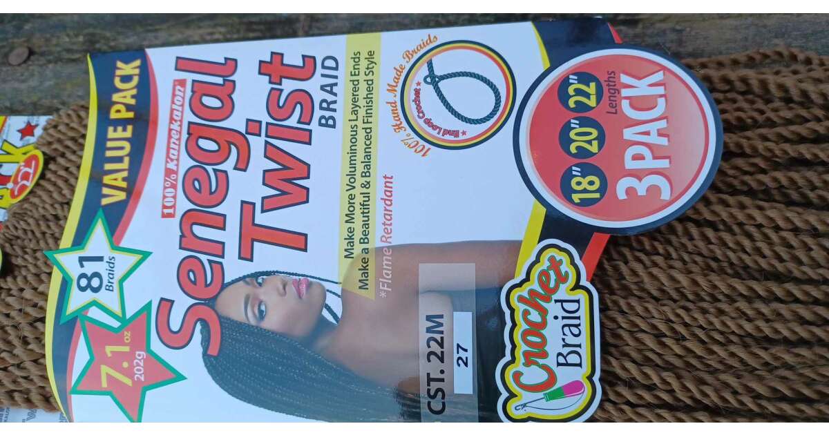 Păr croșetat răsucit Senegal 81 împletituri 200g 27 blond miere ...