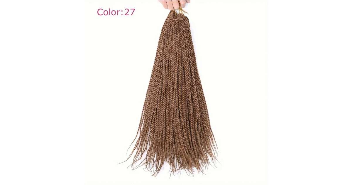 Păr croșetat răsucit Senegal 81 împletituri 200g 27 blond miere ...