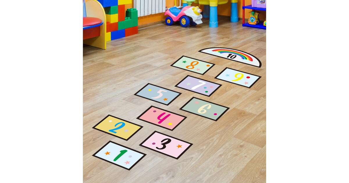 Játék óvodás gyerekeknek Sotron Mini öntapadós matrica 130 x 45cm ...