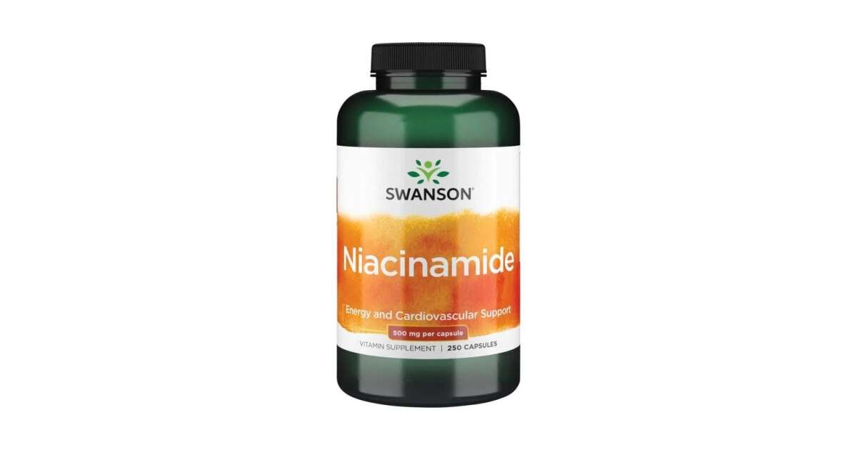Swanson Niacinamide - Vitamin B3 500 mg 250 capsules | Pepita.com