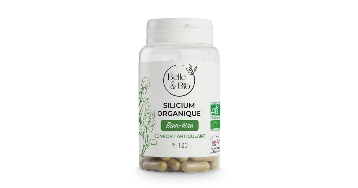 Siliciu Organic 120 Capsule, Belle&Bio | Pepita.com