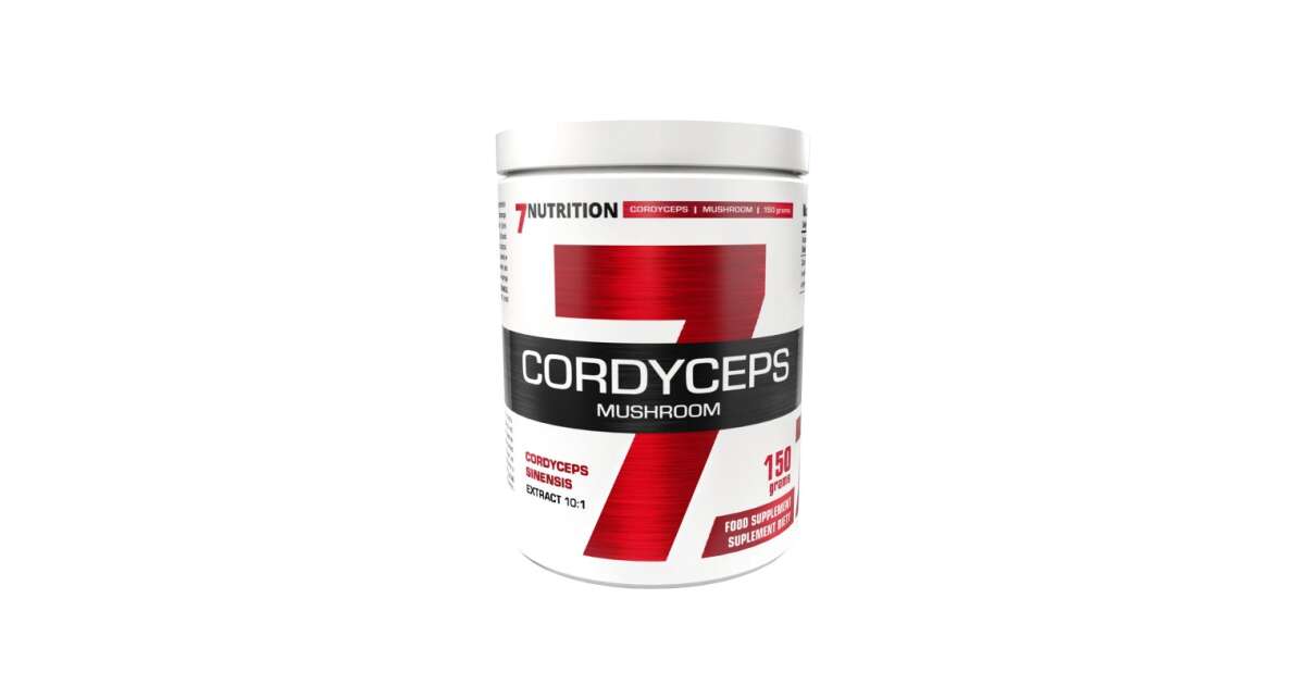 7 Nutrition, Cordyceps Mushroom pulbere - 150 grame | Pepita.com