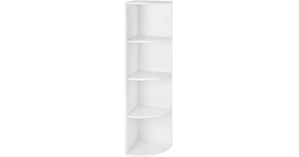 VASAGLE Raft de colt pentru podea, cu 4 nivele, din PAL, 30x30x130cm ...