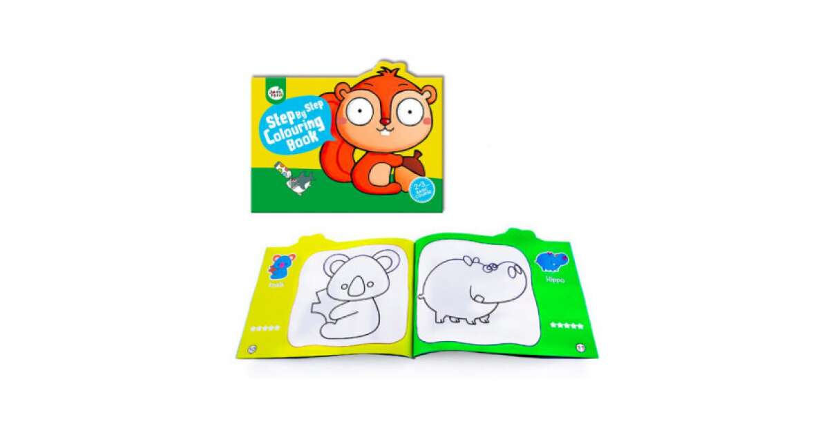 Carte de colorat cu animale Drool | Pepita.com