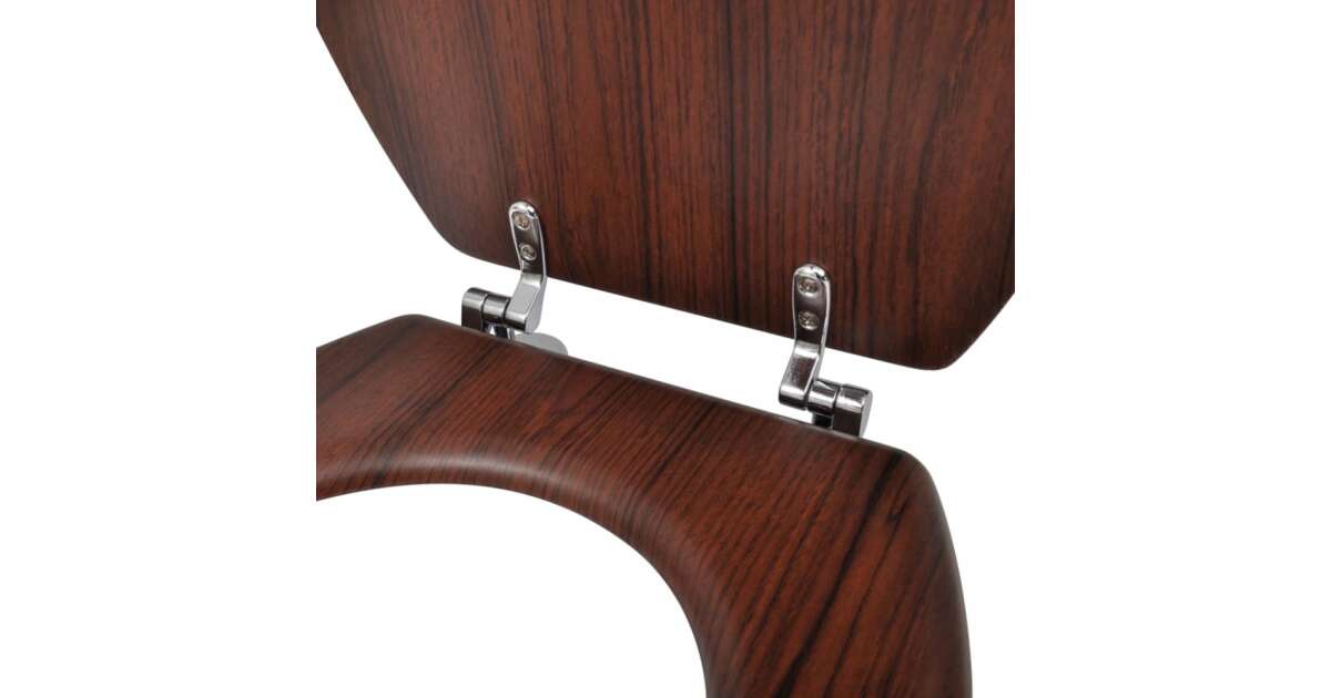 Egyszerű tervezésű barna MDF WC-ülőke | Pepita.hu