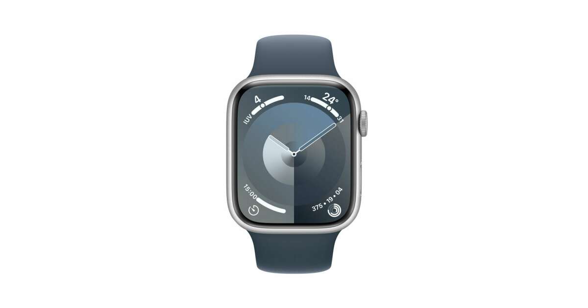 Okosóra Apple Watch Series 9 1,9" Kék Ezüst színű 45 mm | Pepita.hu