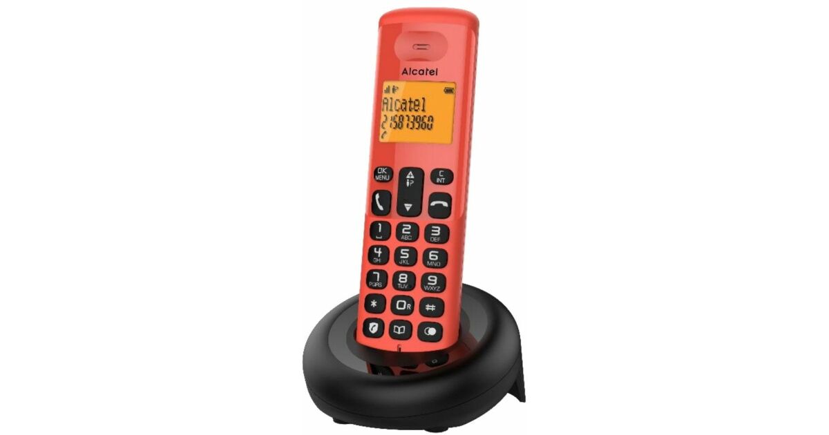 ALCATEL E160 RED - TELEFON DECT | Pepita.com