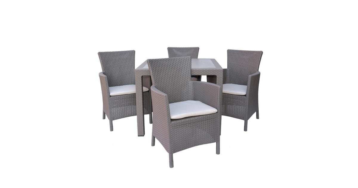 KETER Iowa/Montana polyrattan kerti fotel - cappuccino | Pepita.hu