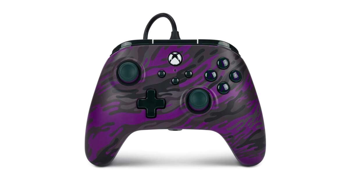 PowerA Advantage vezetékes controller - Lila terepmintás (PC/Xbox ...