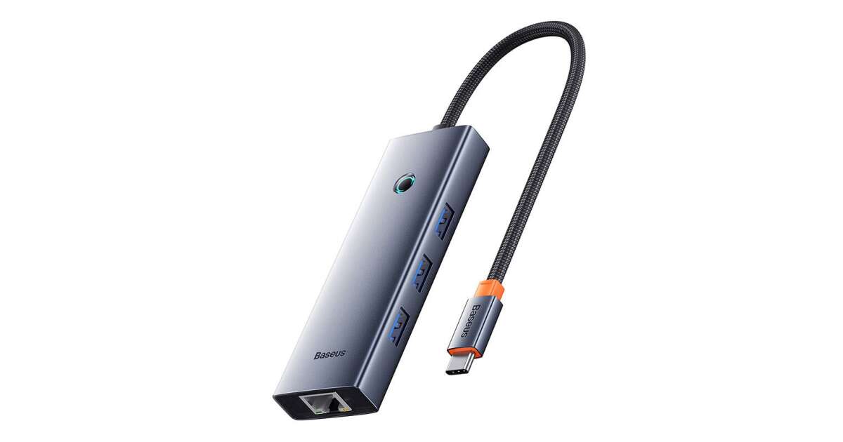 Baseus UltraJoy Lite USB Type-C HUB + RJ45 + Type-C (3 port) | Pepita.hu