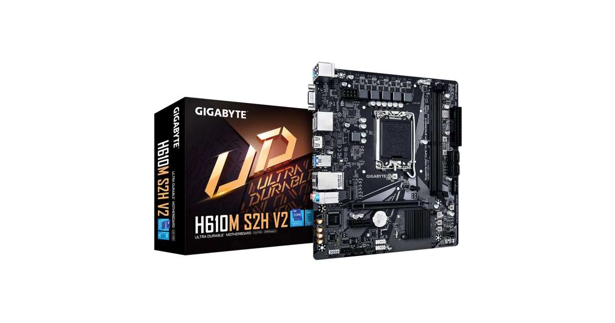 Płyta główna GIGABYTE H610M-S2H V2, gniazdo 1700, 2xDDR5, Micro ATX ...