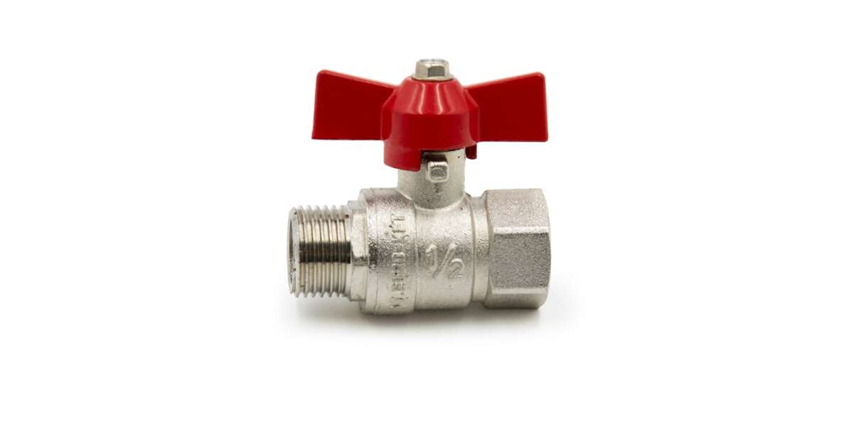 DN15 Golyós átfolyó főelzáró csap - 1/2-os, PN40 | Pepita.hu