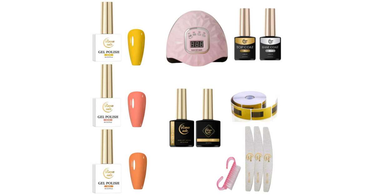 Professzionális Gél Lakk Szett 200 W_UV LED Lámpával | Pepita.hu