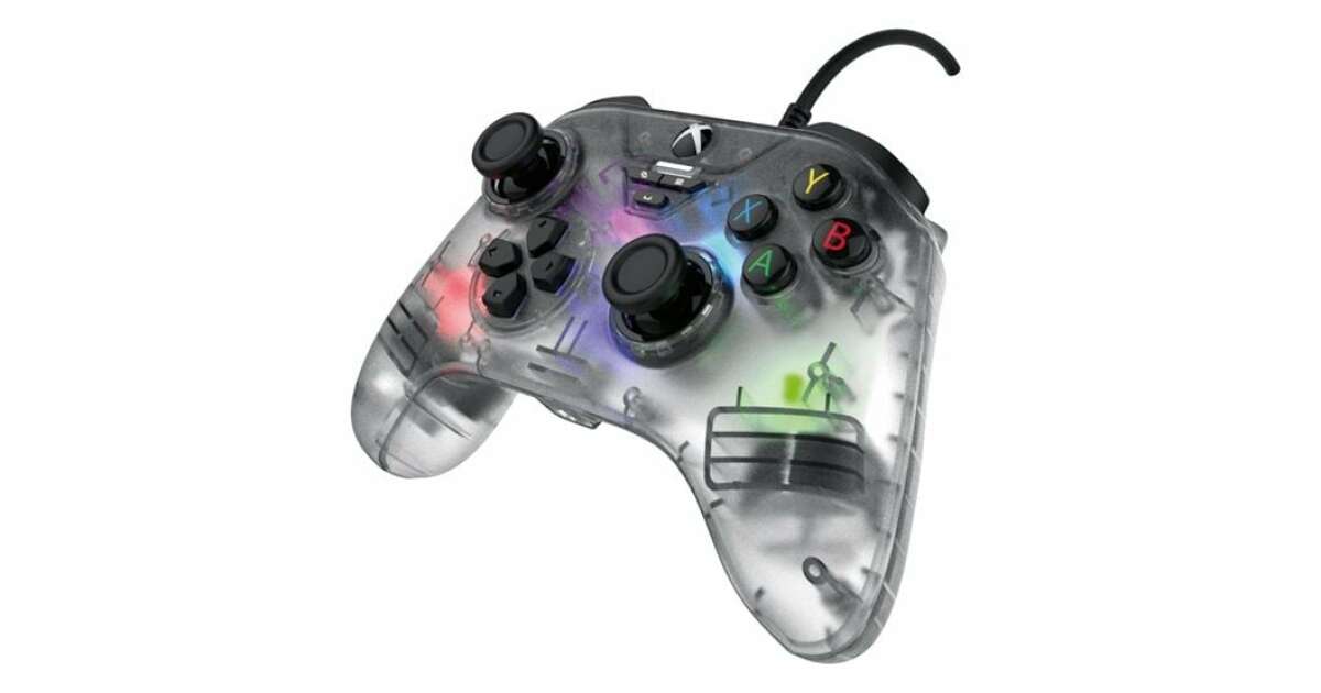Snake Byte GamePad RGB X vezetékes Xbox Series X/S kontroller átlátszó ...