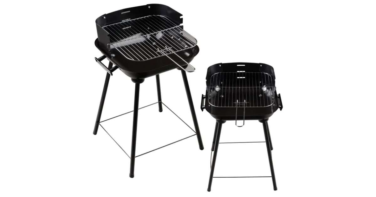 ModernHome kerti Grill állítható piknikes ráccsal 60x40x40cm | Pepita.hu