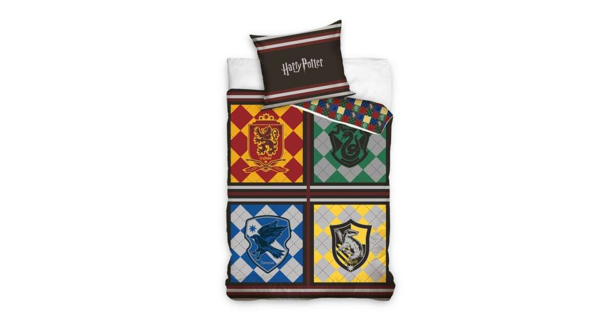 Harry Potter Ágyneműhuzat - Roxfort Címer - 140x200 cm | Pepita.hu