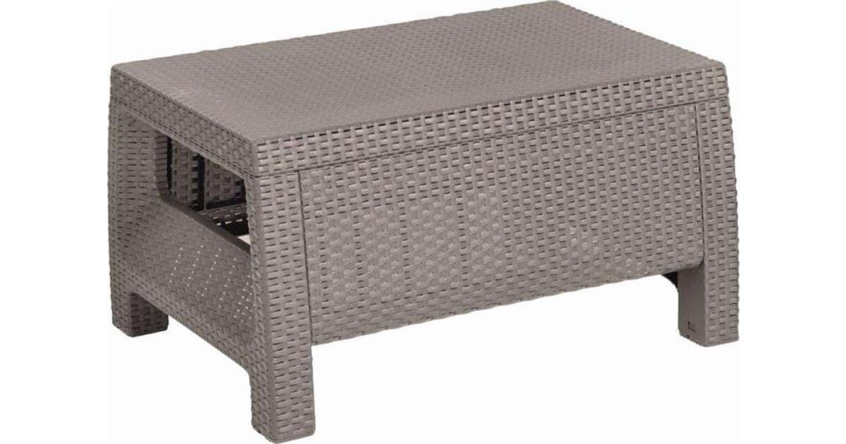 Keter Corfu II Kerti Asztal - Cappuccino - Rattanhatású | Pepita.hu