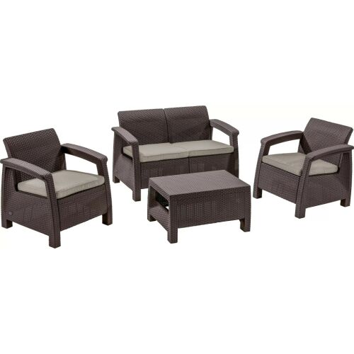 Set de mobilier de grădină Keter Corfu - canapea cu două locuri + două ...