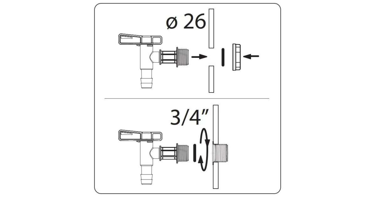 Prosperplast kiegészítő CANTAP 1 csap az esővízre való hordóra fekete | Pepita.hu