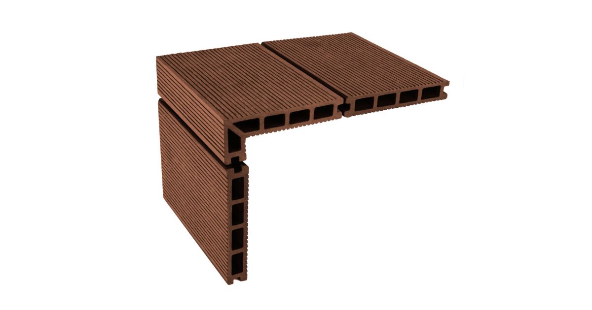 Panou de placare exterioară G21, 2,5 x 14 x 400 cm, cireș, WPC | Pepita.com