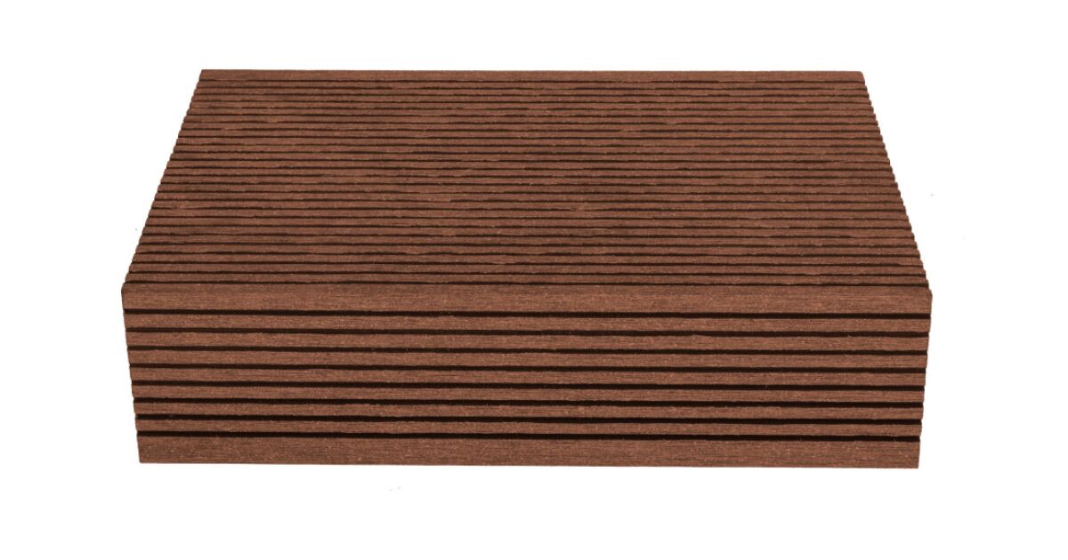 Panou de placare exterioară G21, 2,5 x 14 x 400 cm, cireș, WPC | Pepita.com