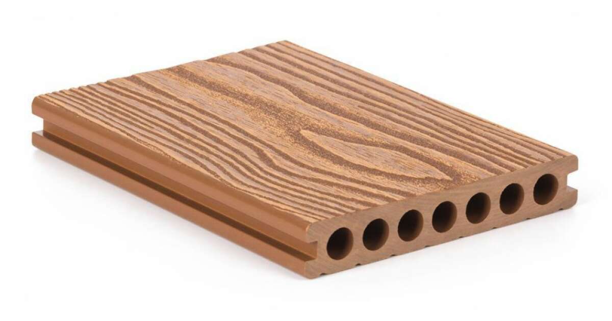 Dală de pavaj exterior G21 2,5 x 14,8 x 400 cm, Lemn deschis cu găuri ...
