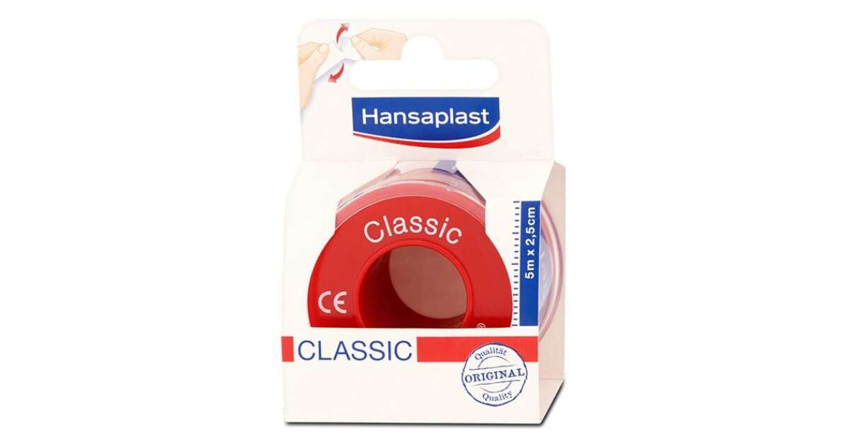 Hansaplast Classic Ragtapasz Tekercs - 5m x 2,5cm | Pepita.hu