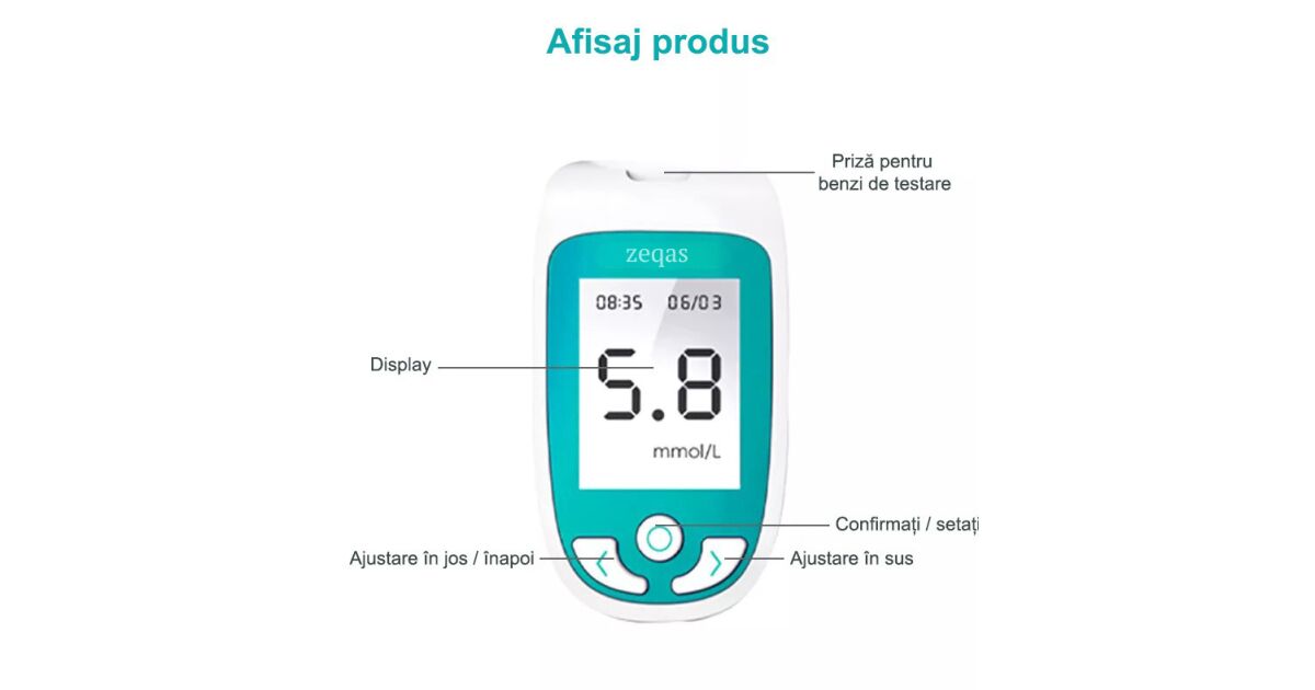 Aparat 3 in 1 de masurat glicemie, colesterol, acid uric ...
